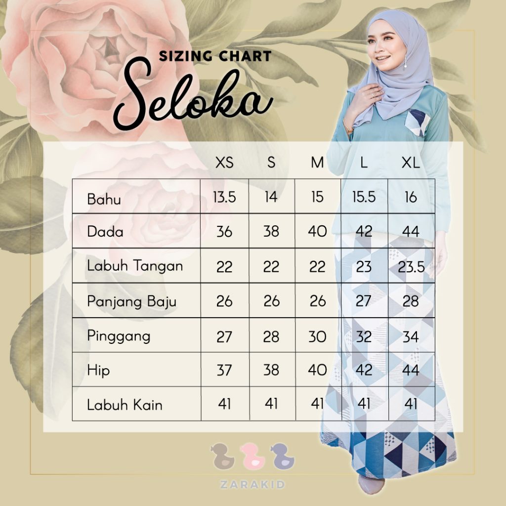 KURUNG SELOKA MOM (NAVY BLUE) – Zarakid